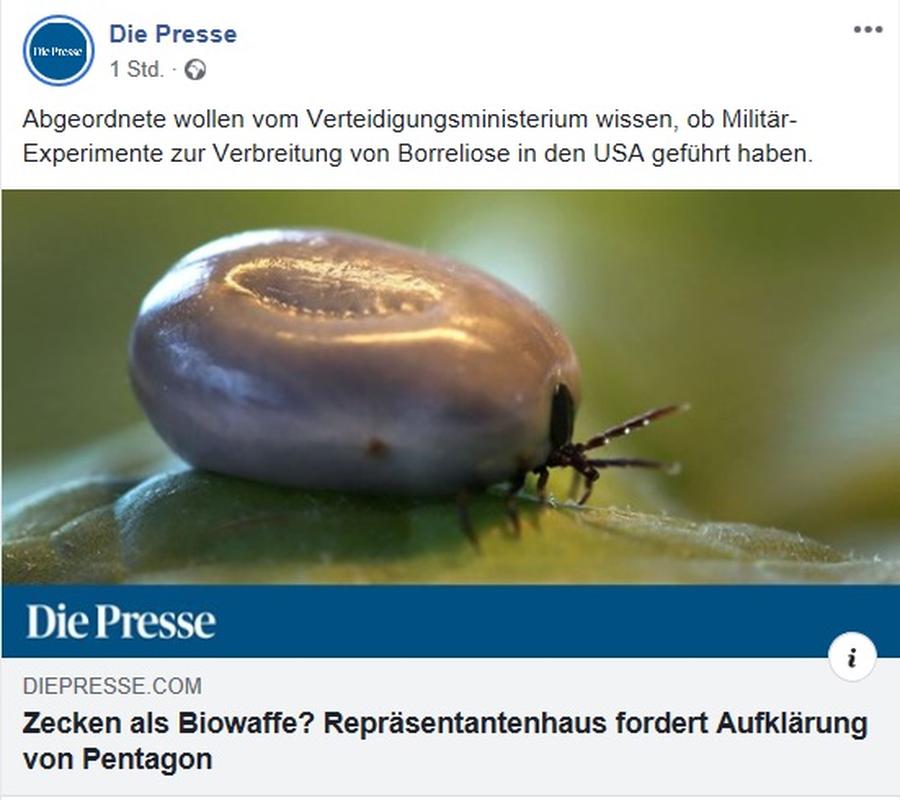 Schrecklicher Verdacht: Zecken als Biowaffe! - von Mag. Robert Cvrkal ...