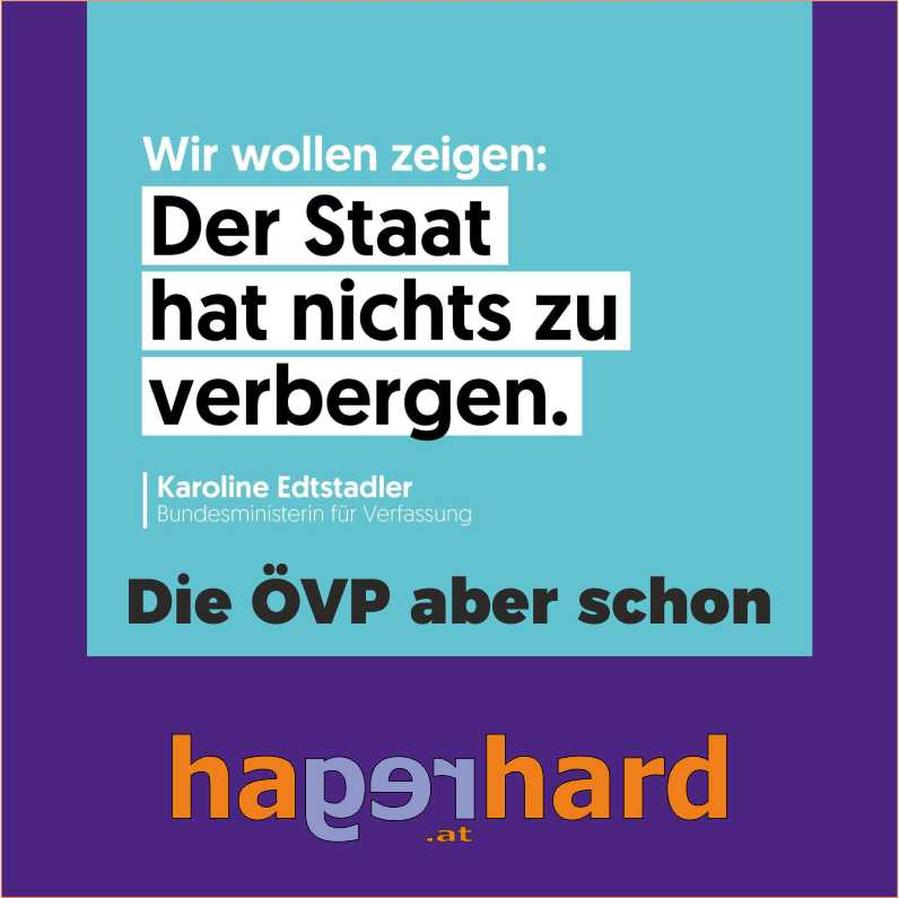 Die Transparenz der ÖVP - von hagerhard | fisch+fleisch