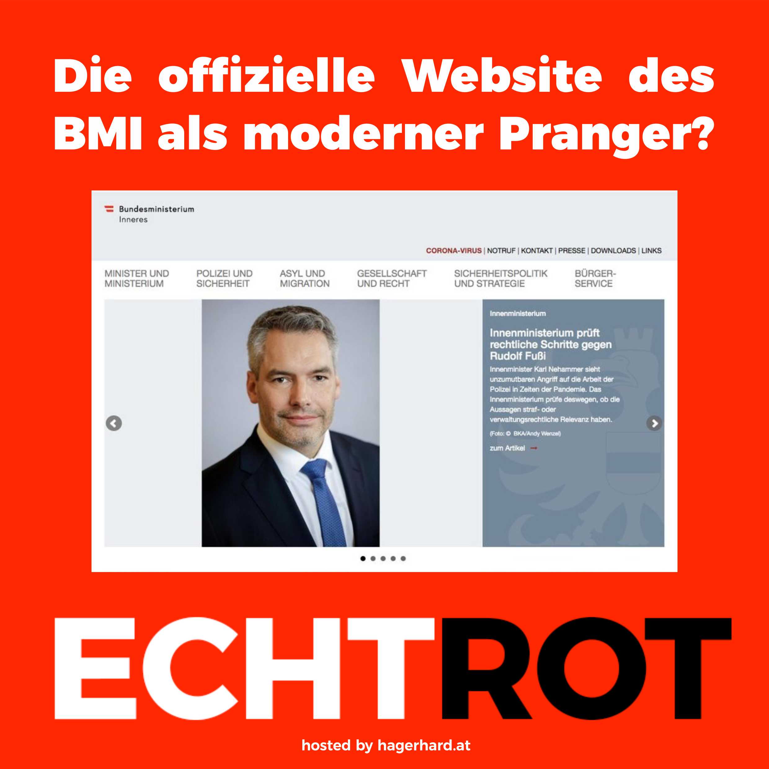 die offizielle seite des innenministeriums als moderner pranger? - von ...