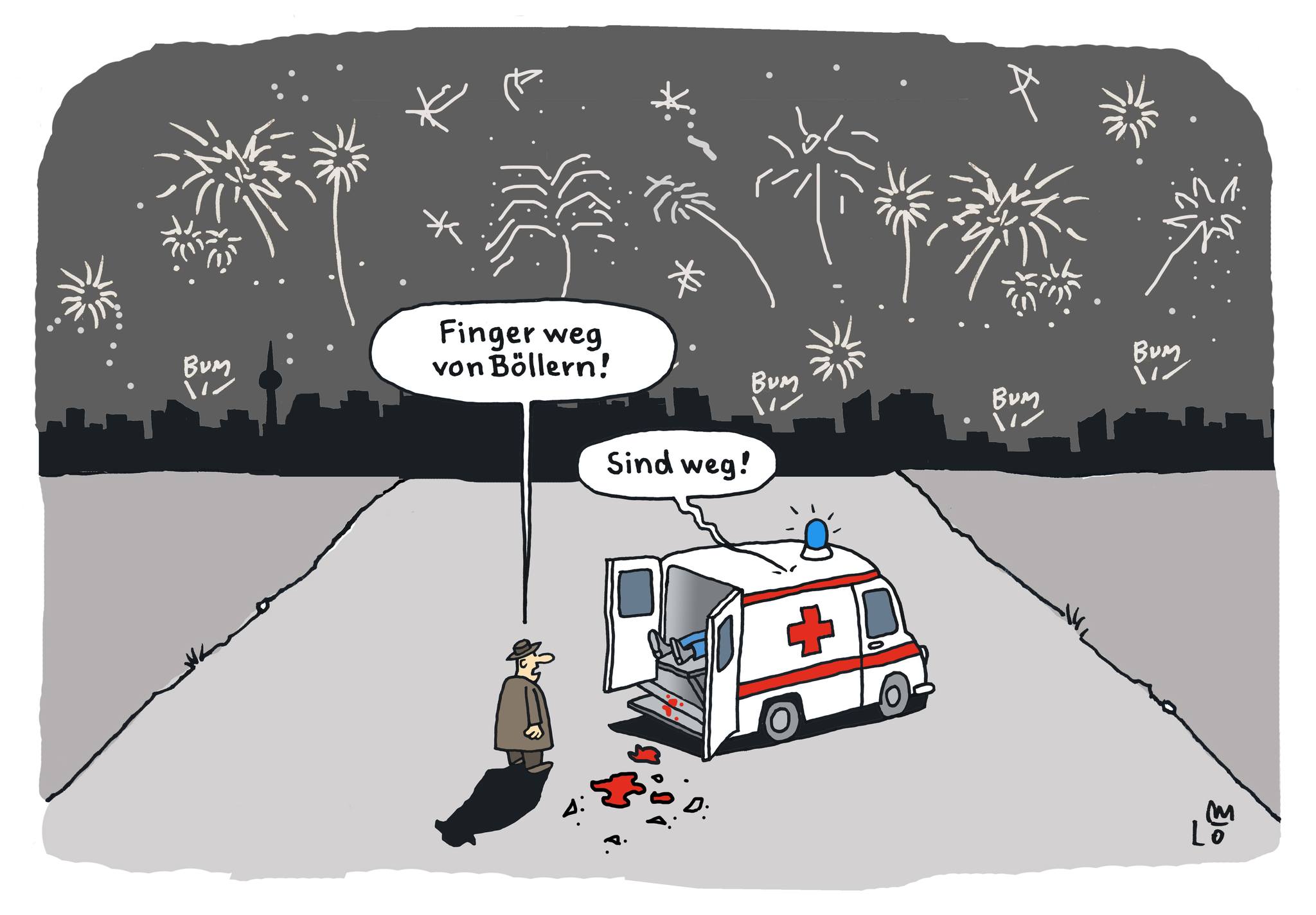 Finger weg vom Böllern - von Dolm | fisch+fleisch